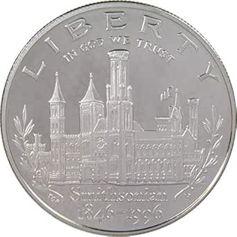 Smithsonian Institution Commemorative 1996 P 90% Silver Dollar Proof $1 ...