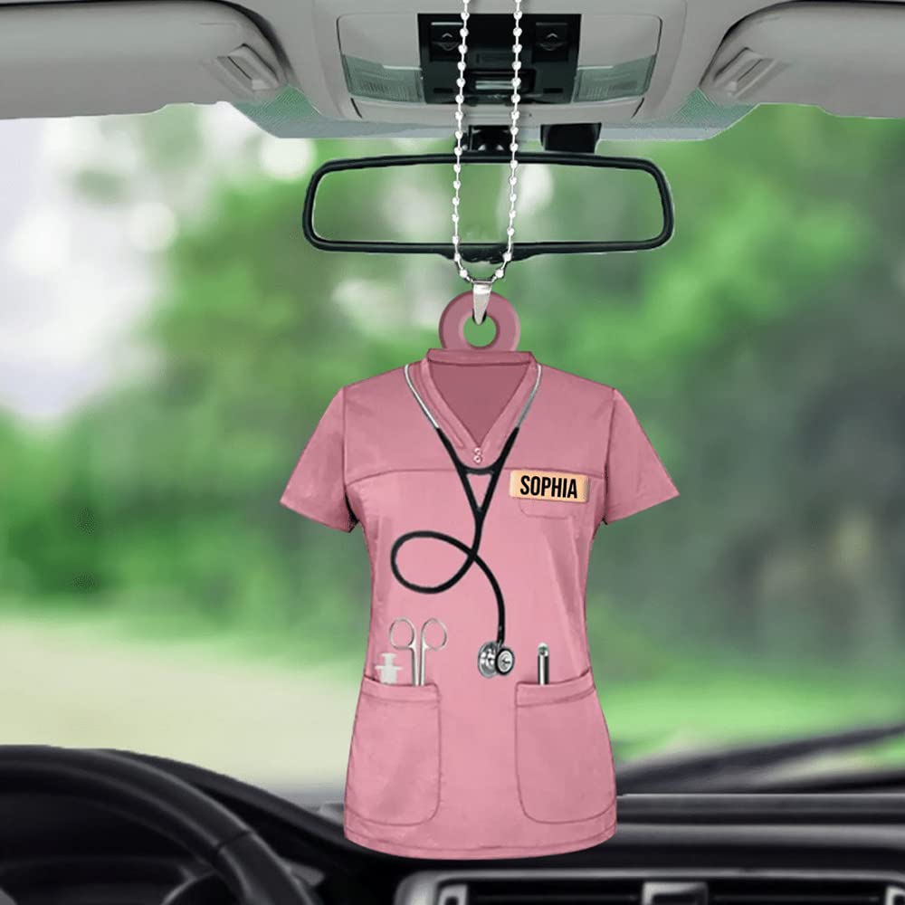 Amazon.com: Personalized Nurse Scrubs - Gift for Nurse Acrylic Car ...