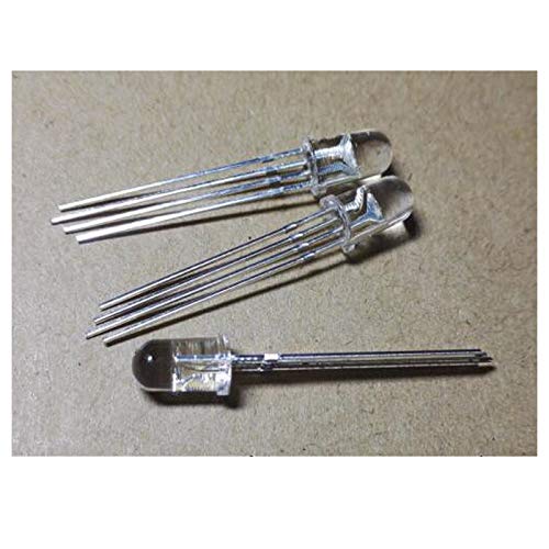 20pcs 5mm RGB LED Common Cathode Tri-Color Emitting Diodes f5 RGB Diffused: Amazon.com ...