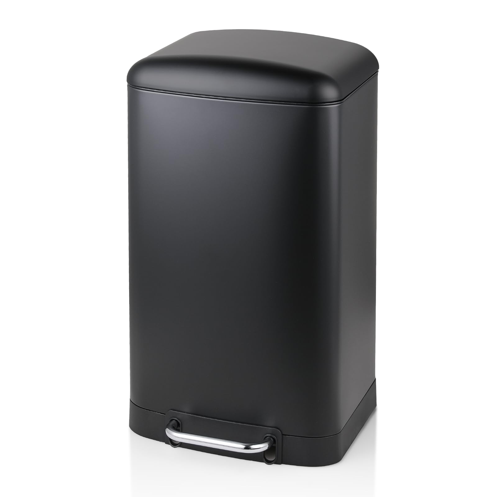 MoNiBloom 10.5-Gallon Step Trash Can with Soft-Close Lid for Kitchen ...