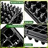 Amazon.com : Eccliy 20 Pack 200 Cell Seedling Trays Seed Starter Kit ...