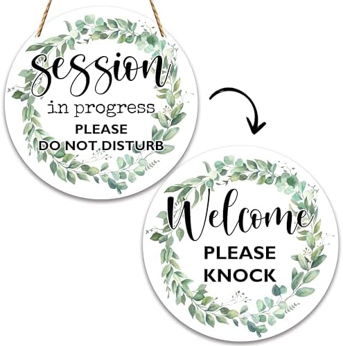 Amazon.com: In Session Door Sign for Therapists, Do Not Disturb Hanger ...