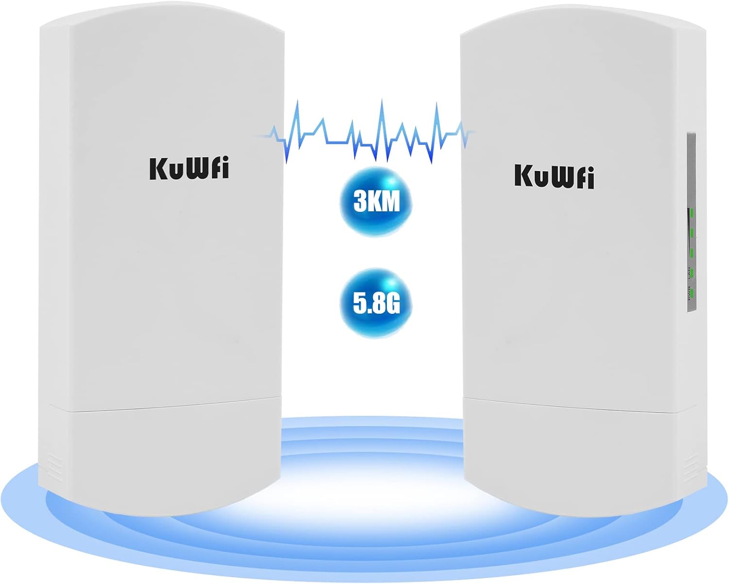 Amazon.com: Outdoor Wireless Bridge, KuWFi 5.8G 3KM Transmission WiFi ...