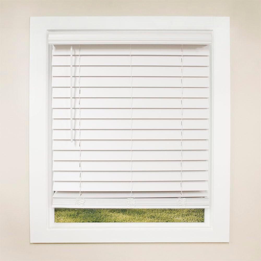 Amazon.com: Lumino 2.5-inch Faux Wood Cordless Room Darkening Blinds ...