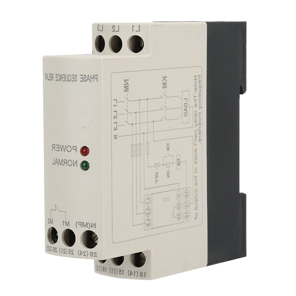 Buy 3-Phase Monitoring Relay Phase Sequence 300-500V Sequence Relay ...