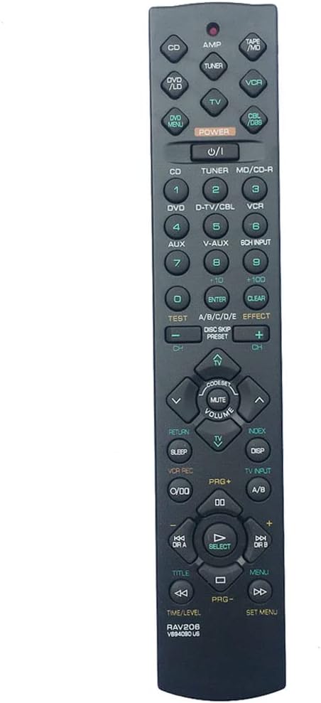 Amazon.com: Universal Replacement Remote Control for Yamaha RAV206 ...