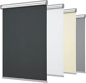Amazon.com: Changshade 100% Blackout Roller Shades for Windows,Cordless Free-Stop Shades with ...
