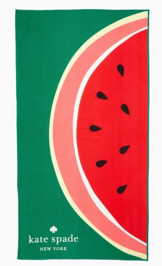 Amazon.com: Kate Spade New York Watermelon Large Beach Towel, 34"x64 ...