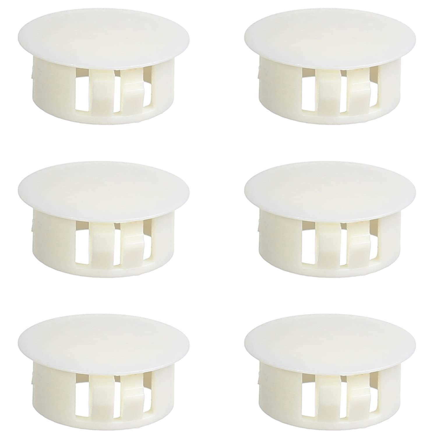 Amazon.com: Fielect 10pcs Hole Plugs White 3/4 Inch (19mm) Plastic Hole ...