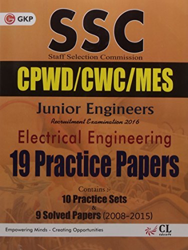 SSC (CPWD/CWC/MES) Electrical Engineering (Junior Engineers) 19 ...