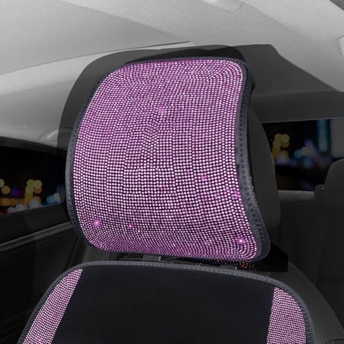 Amazon.com: STACTOM 2Pack Bling Car Seat Headrest Cover Elastic Auto ...