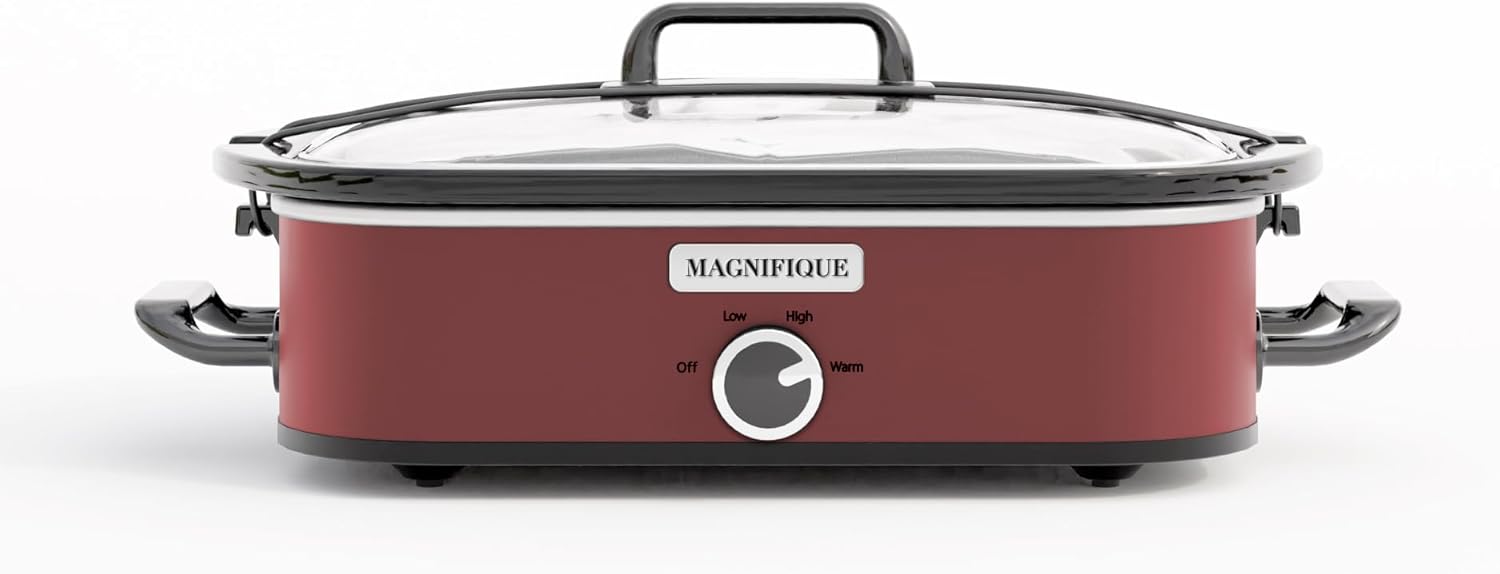 Magnifique 4-Quart Slow Cooker with Casserole Manual Warm Setting ...