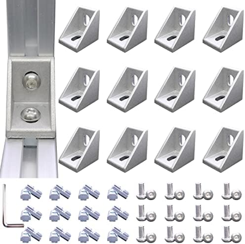 Amazon.com: 20Sets Black 10 Series Connector 1010 Aluminum Extrusion ...