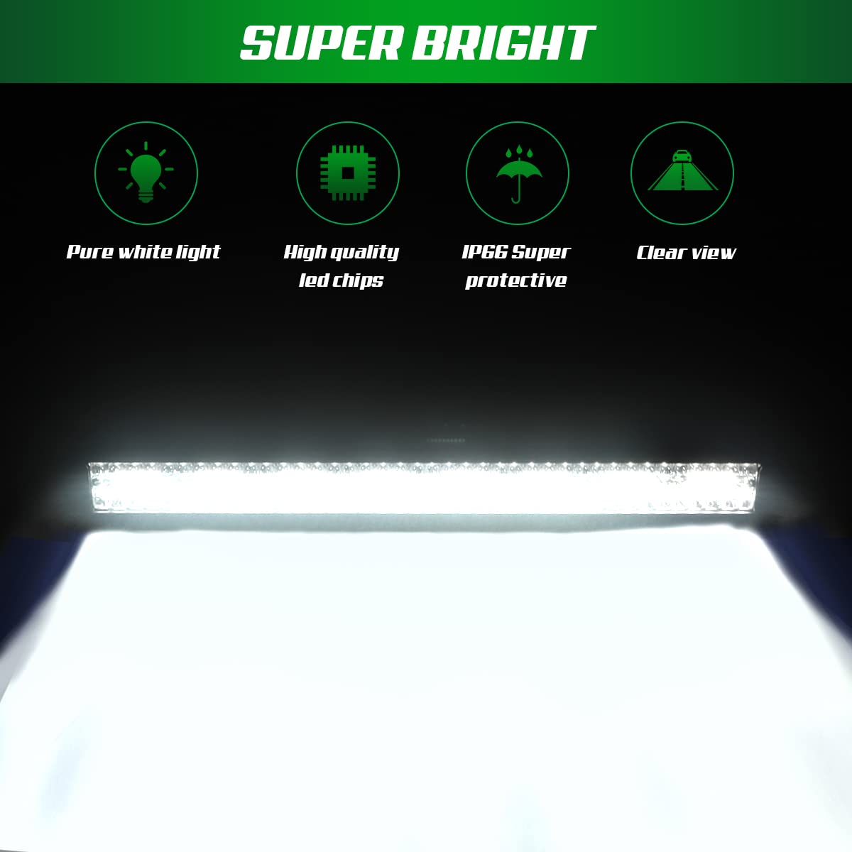 Snapklik.com : GREUNION 52 Inch Led, 1122W Triple Row Light Bar For ...