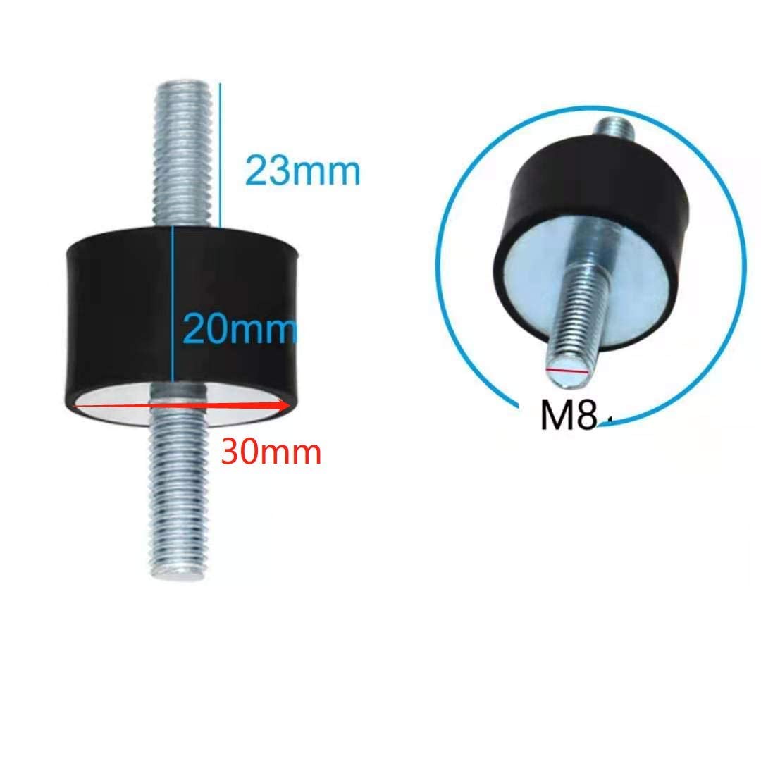 M8 Rubber Studs Shock Absorber Anti-Vibration Isolator Mounts 4 Packs ...