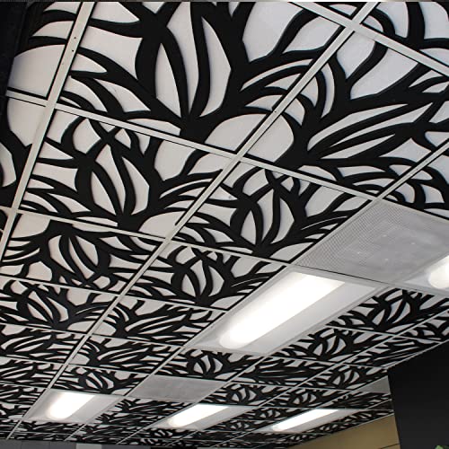 Armstrong 2x2 Ceiling Tiles Hanging Decorative Acoustic Ceilings Panel Square with Floral ...