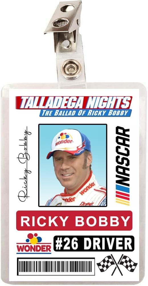 Amazon.com: Talladega Nights Ricky Bobby Race car Driver ID Badge ...