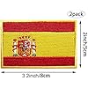 Amazon.com: stidsds 2 Pack Spain Flag Patch Spain Flags Embroidered Patches Spanish Flags ...