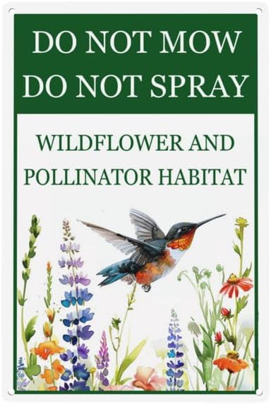 Amazon.com: vfsxcmi Do Not Mow Do Not Spray Wildflower and Pollinator ...