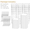 Amazon.com | Zezzxu 50 Pack 5 oz Mini Square Dessert Cups with Lids and ...