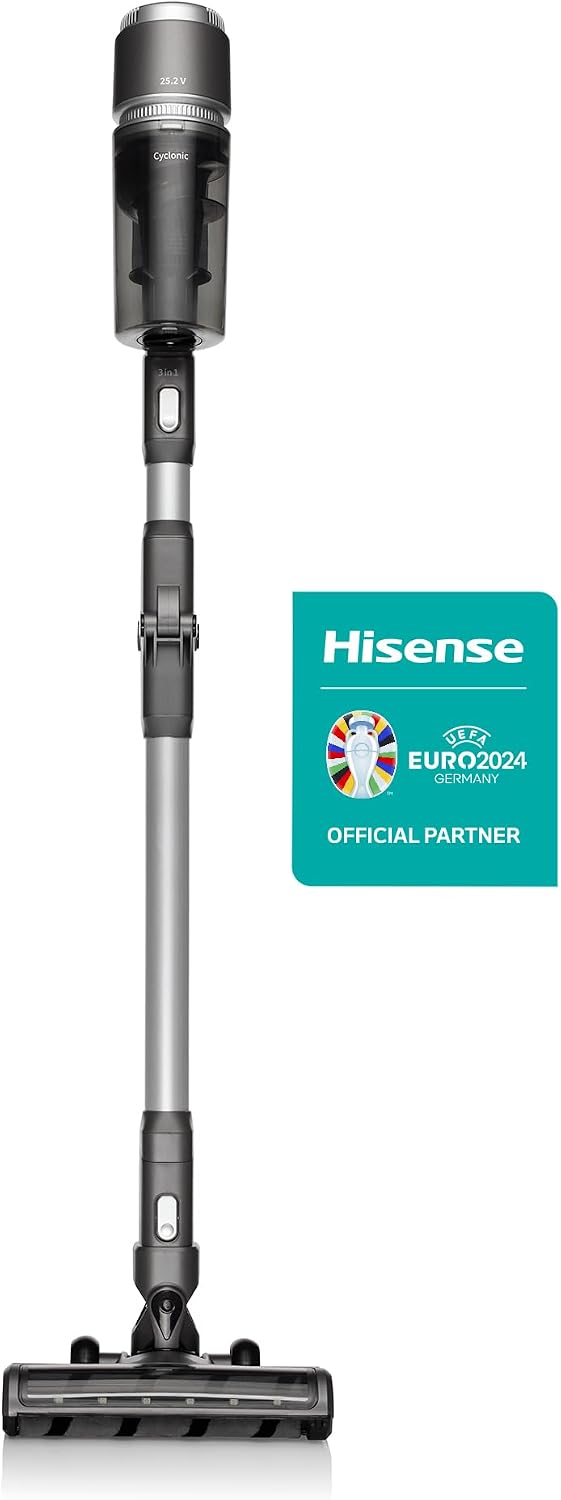 Hisense HVC6464A Cordless Broom Vacuum Cleaner, Magic 3 in 1, Long ...