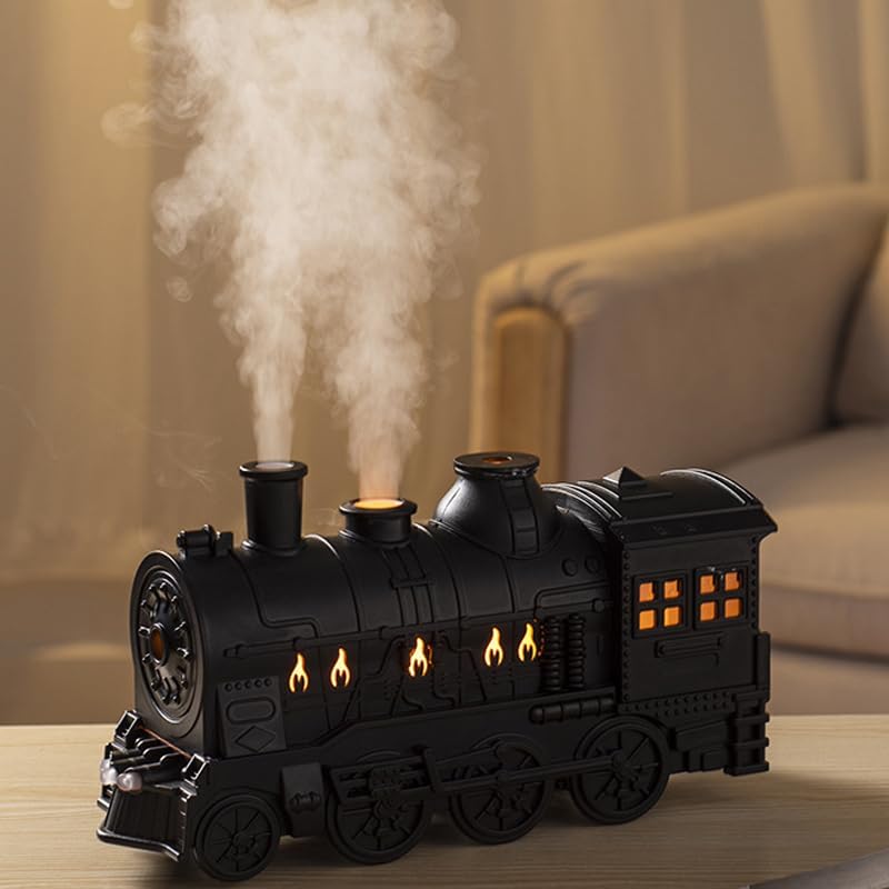 Amazon.com: Fzaqwen Train Humidifier with Essential Oil Diffuser - 300ml Train Cool Mist ...