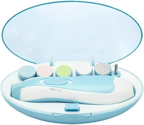 Electric Baby Nail File with Light, Safe Baby Nail Trimmer Clipper ...