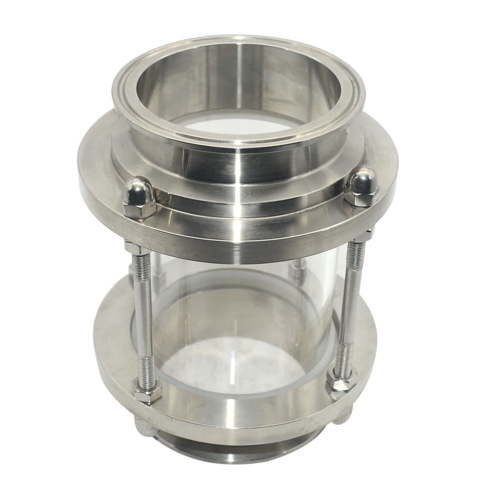 Snapklik.com : 4" 102MM Flow Sanitary Straight Sight Glass Tri Clamp ...