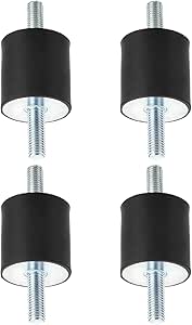 4PCS M10 Rubber Vibration Isolator 40 x 25mm (DxL) Rubber Shock Absorber, Anti Vibration ...