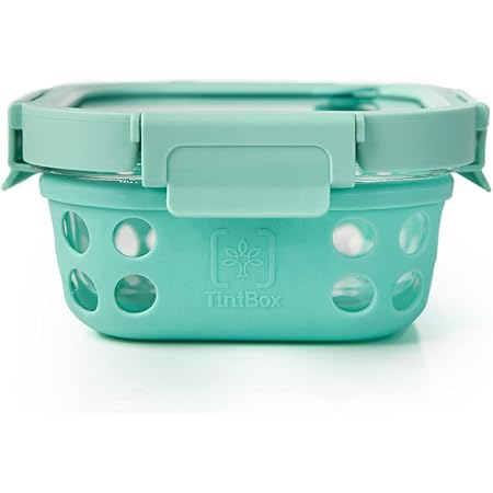 Buy TintBox 500ml Glass Lunch Box with Glass Lid and Silicone Sleeve ...