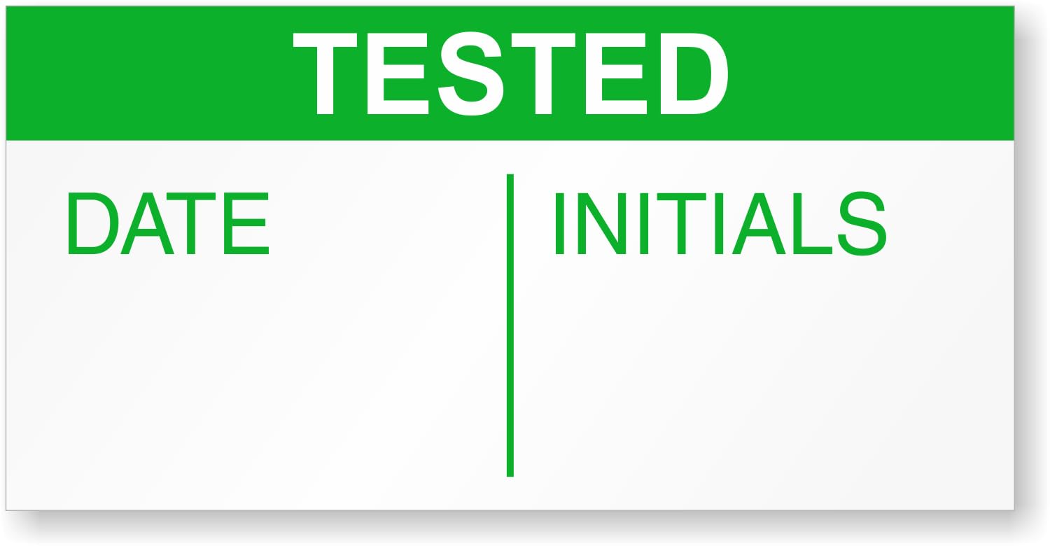 Amazon.com: SmartSign Tested Calibration Labels - Pack of 70 ...