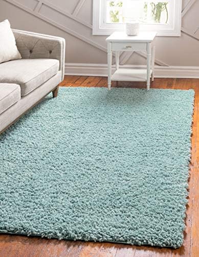 Amazon.com: Unique Loom Davos Shag Collection Area Rug - Solid (4' 1 ...