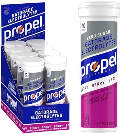 Amazon.com : Propel Fitness Water Tablets, Berry, 10 Count Tube, (Pack ...