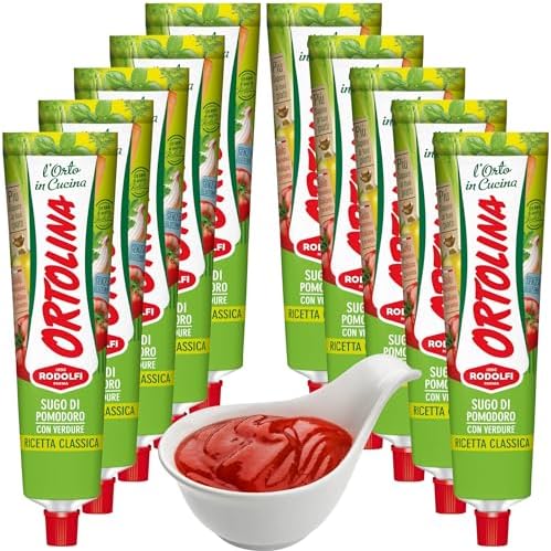 Amazon.com: Tomato Paste Tube "Ortolina" Rodolfi Sauce, 130 gr (4.5 Oz ...