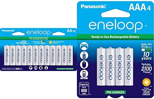 Amazon.com: Eneloop Panasonic AA and AAA 2100 Cycle Ni-MH Pre-Charged ...