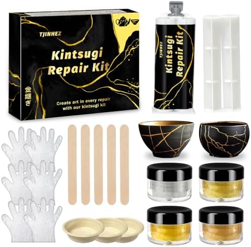 Amazon.com: Kintsugi Repair Kit, Food Safe Gold & Silver Kintsugi Kit ...