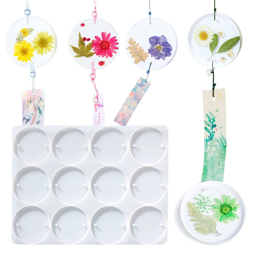 Amazon.com: KuuGuu Resin Circle Molds 12 Cavity Deep Round Epoxy Resin ...
