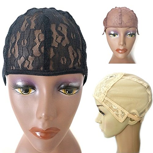 Amazon.com: Wig Caps for Making Wigs Stretch Lace Weaving Cap ...