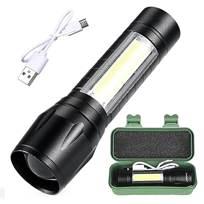 Buy USB Rechargeable Mini Pocket Torch Light | Bright LED Flashlight ...