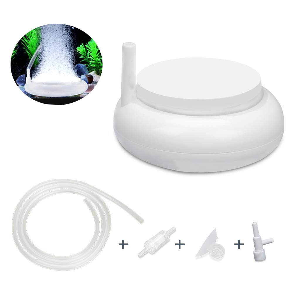 Nidezon Aquarium Air Stone Kit Small Bubbles Round Air Stone ...