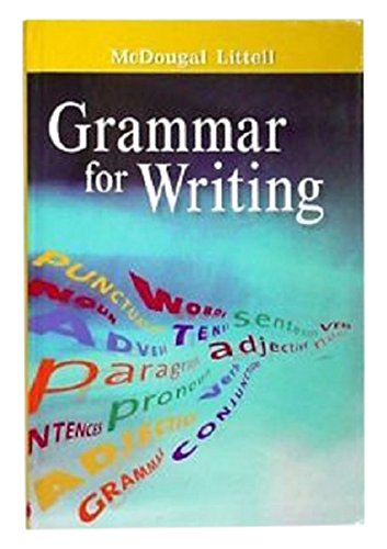 Amazon.com: McDougal Littell Literature: Grammar for Writing Answer Key ...