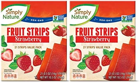 Amazon.com: Simply Nature Fruit Strips Natural Flavored Non-GMO ...