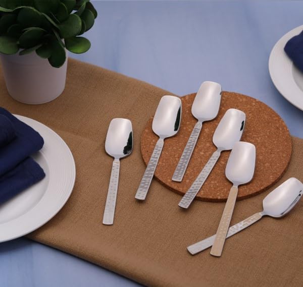 Buy Ramson India Stainless Steel Universal Spoons Set (Pack of 6 ...