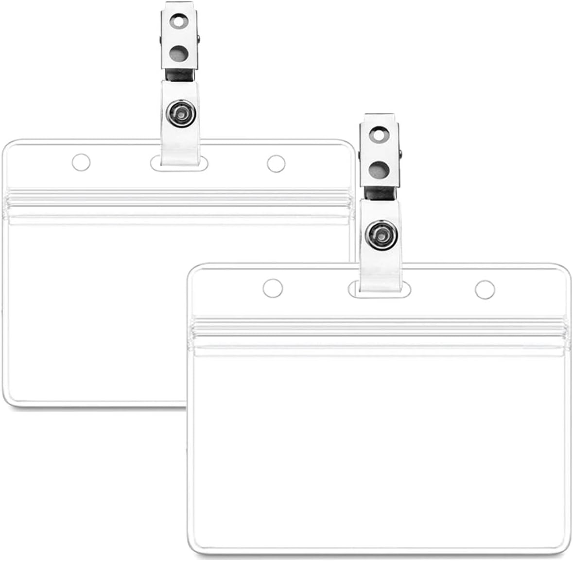 Amazon.com : ADVANTUS Proximity Badge Holder, Horizontal, 3-3/8 x 2-3/8 ...