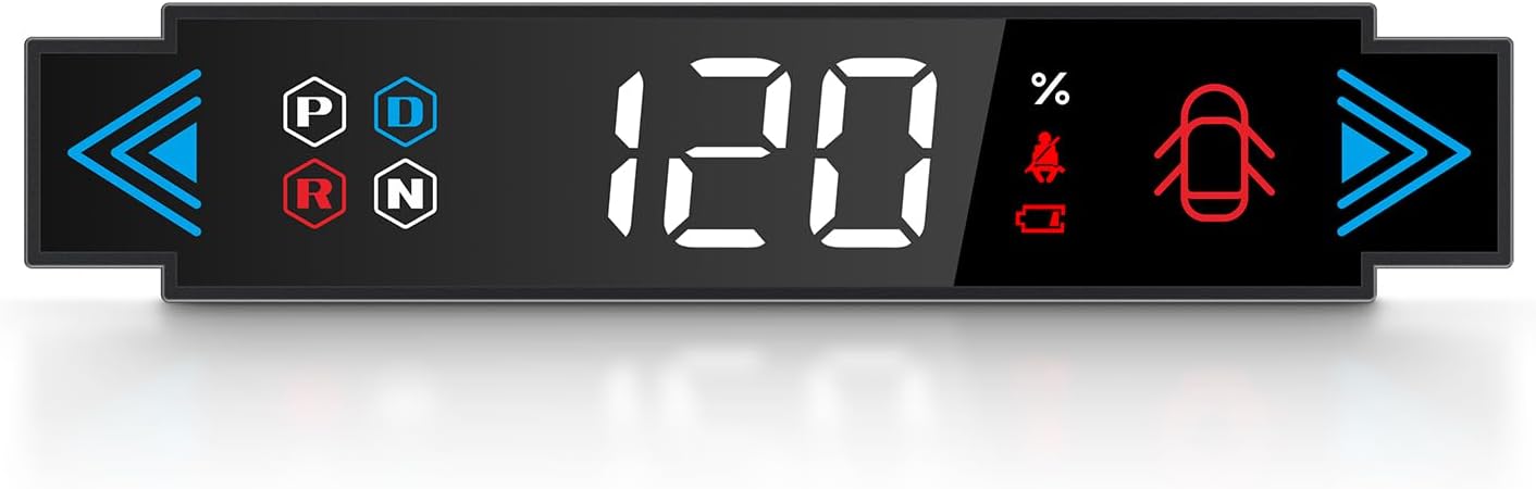 Amazon.com: AZIJYV Tesla Heads Up Display Mini Tesla Hud with Lcd for ...