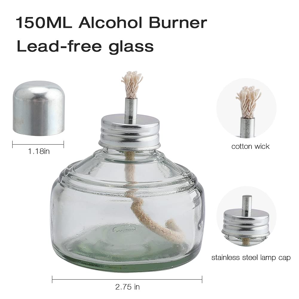 Snapklik.com : LVCHEN Alcohol Burner Lamp 150 Ml Glass Bunsen Burners ...
