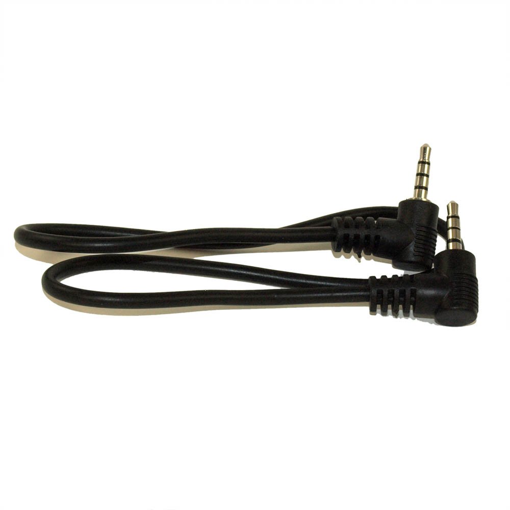 Amazon.com: MyCableMart 1.5ft 3.5mm 4 Conductor TRRS Both Angled Mini ...