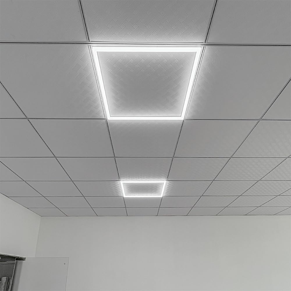 Deliypuis 2x2 Removalble LED Frame Panel Light, Punch-Free Installation ...