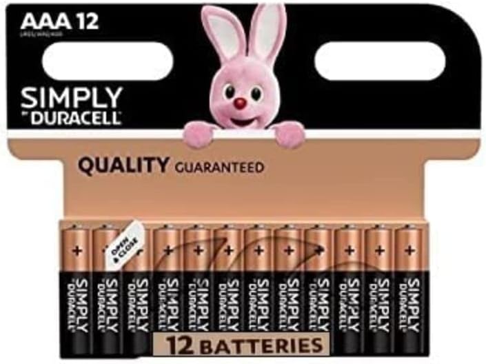 Duracell Simply AAA Batteries (Pack of 12): Amazon.co.uk: Electronics ...