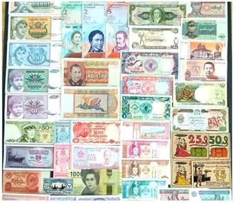 SPECTACULAR WORLD CURRENCY COLLECTION! 20, 40, 60, 80 or 100 DIFFERENT ...